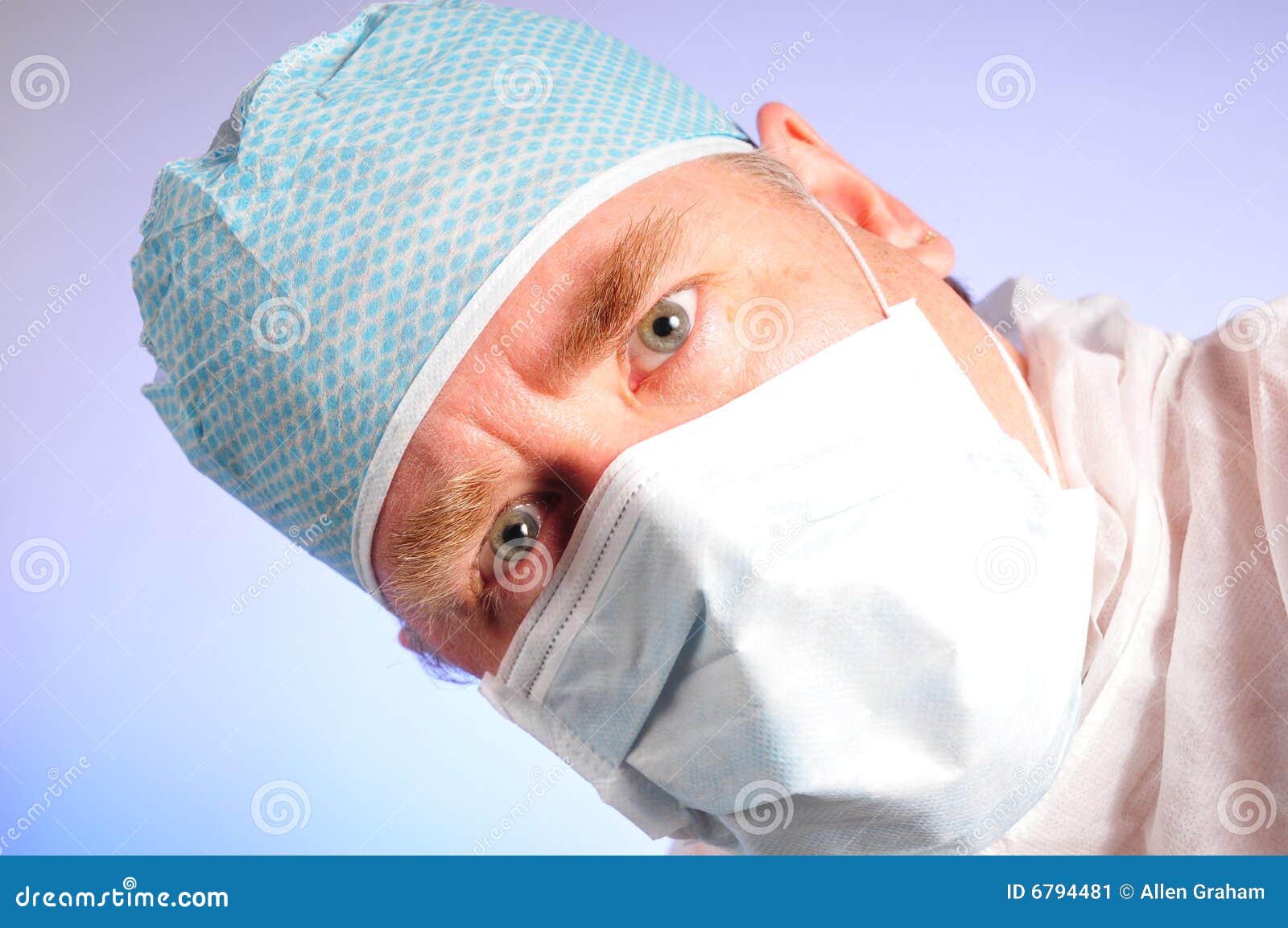 Doctor with mask stock image. Image of doctor, scrub, watching - 6794481