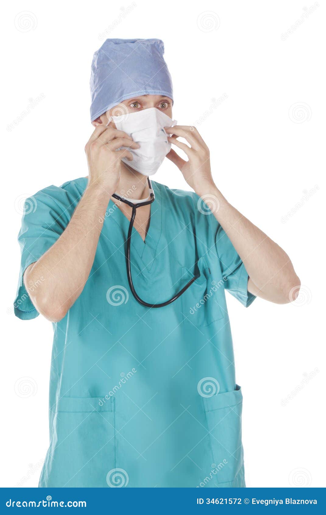 The Doctor in a Medical Mask Stock Photo - Image of looking, healthcare ...