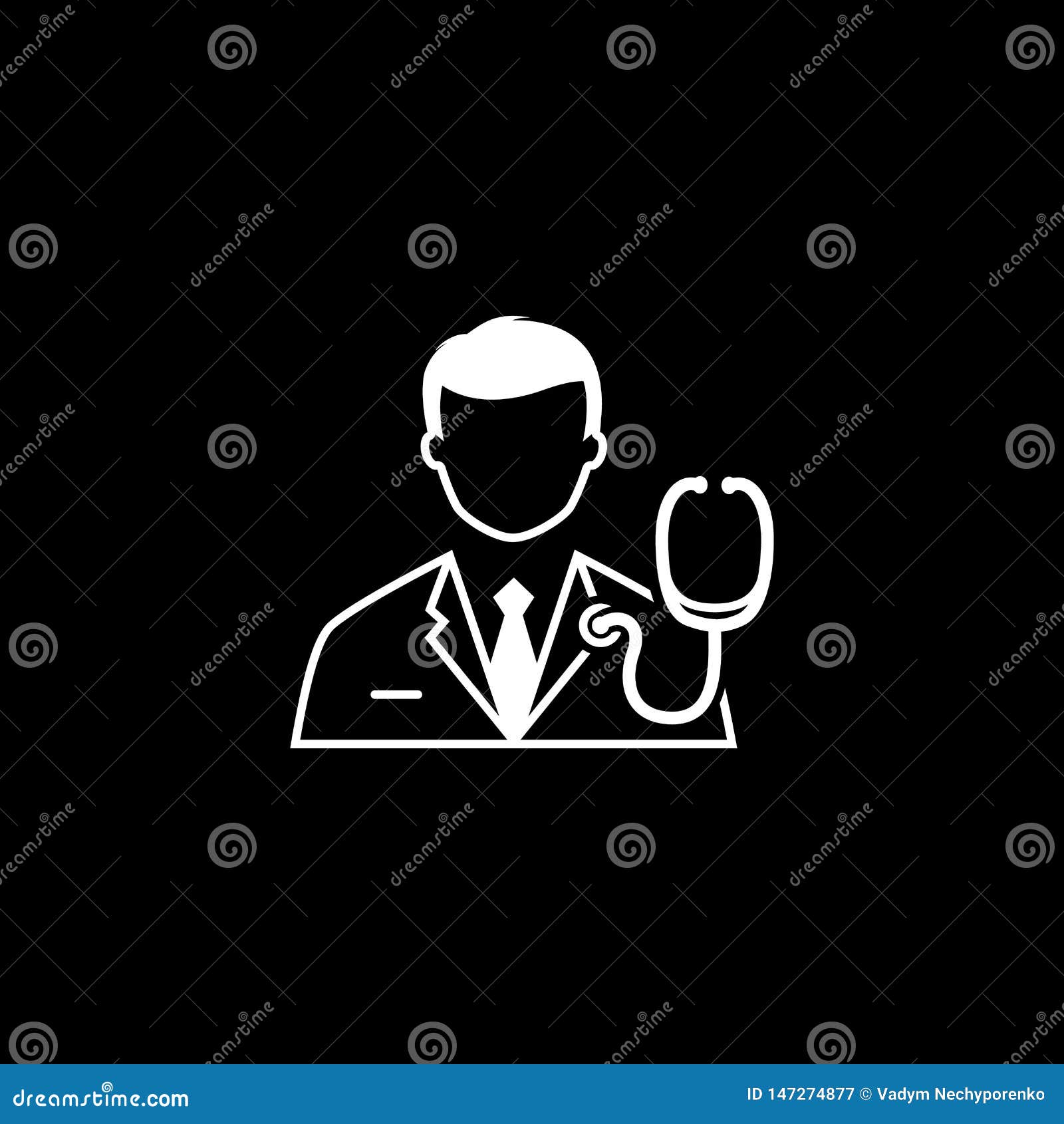 Doctor and Medical Services Icon. Flat Design Stock Illustration ...