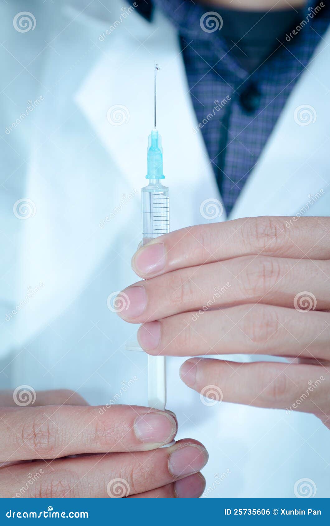Doctor with Medical Syringe in Hand Stock Photo - Image of doctor ...