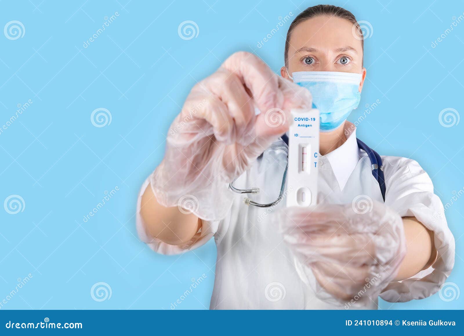 Doctor or Medtech Shows Rapid Laboratory COVID-19 Test Stock Photo ... Doctor or Medtech Shows Rapid Laboratory COVID-19 Test Stock Photo ...