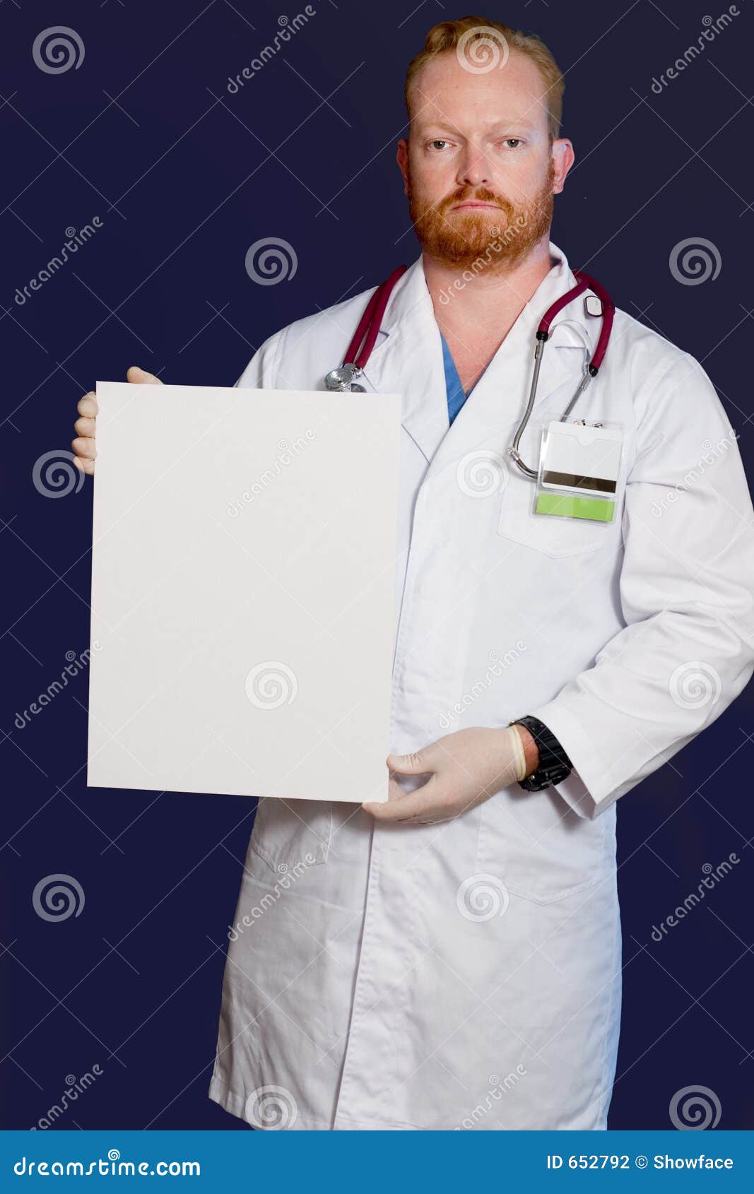 Doctor with message board stock photo. Image of clinical - 652792
