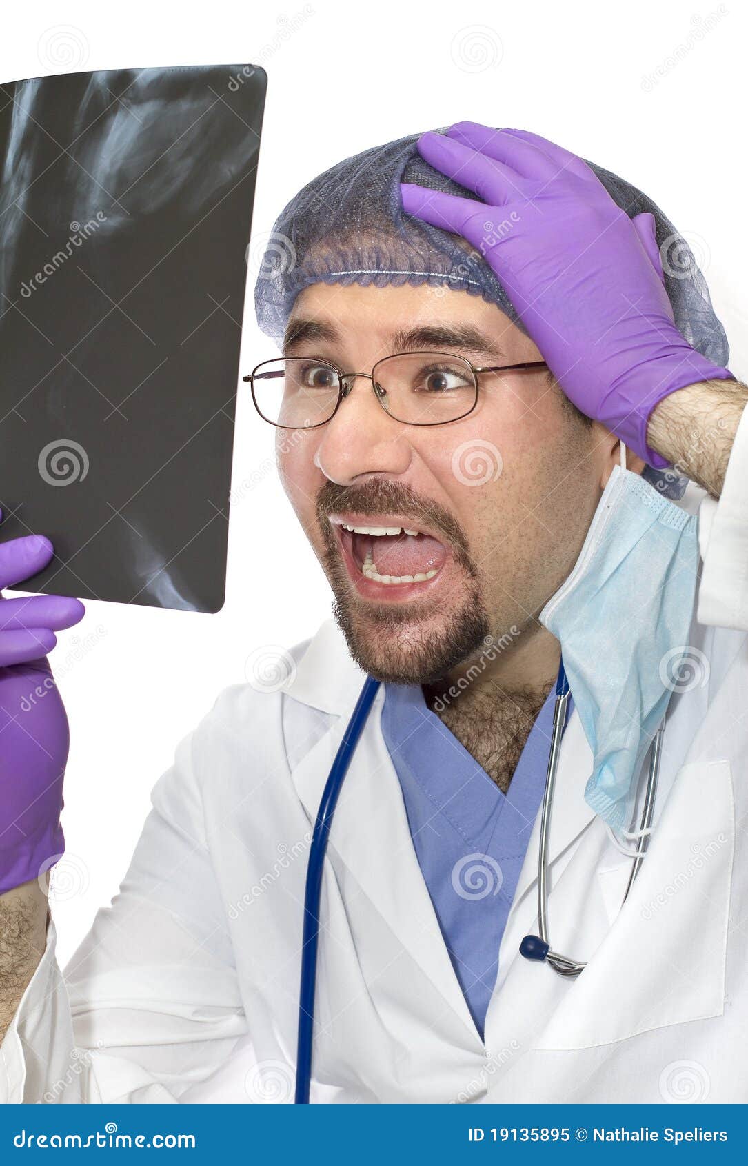Doctor Mistake stock image. Image of surprised, surgeon - 19135895