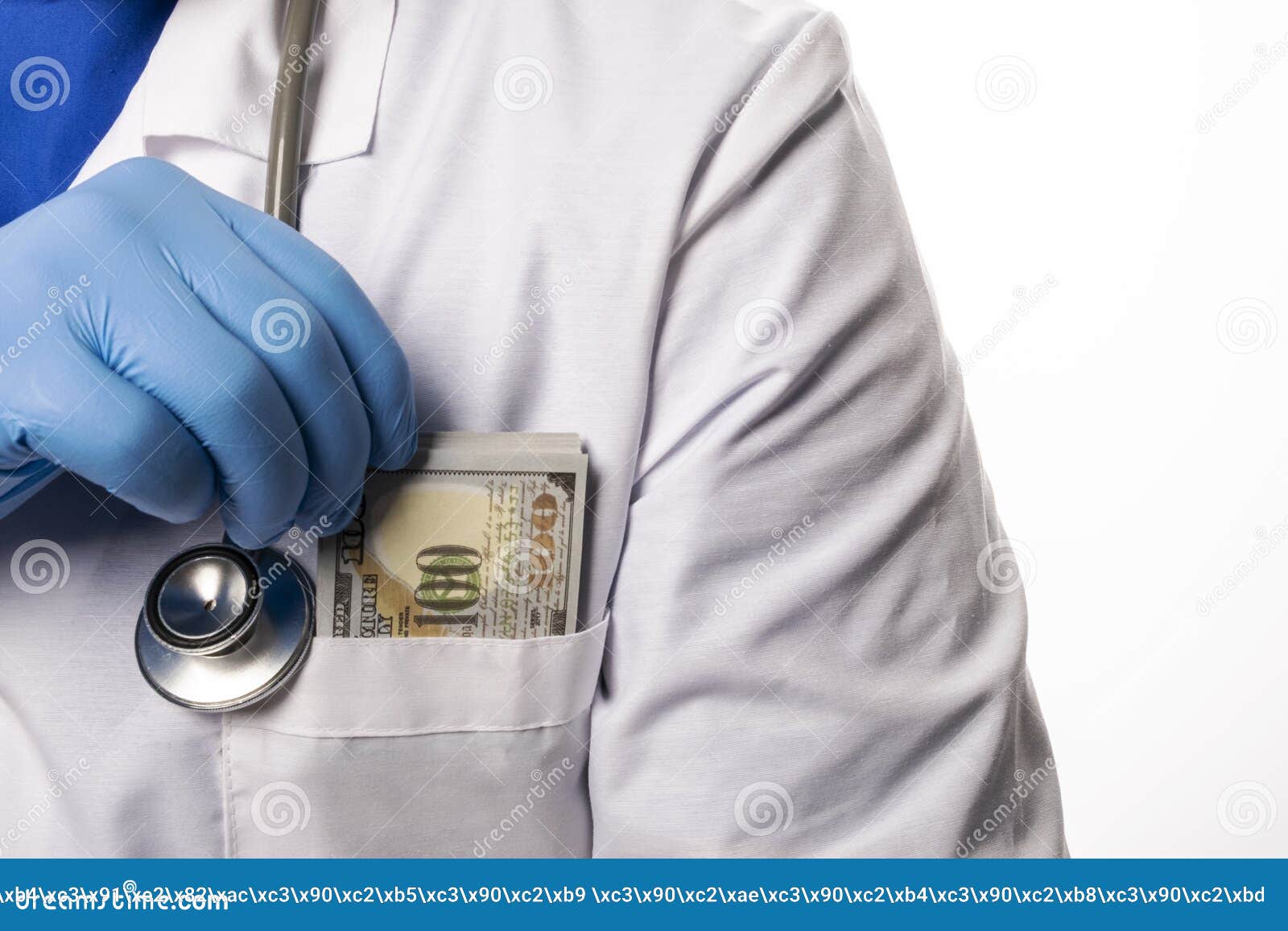 Doctor and money. stock photo. Image of opportunity - 222669976