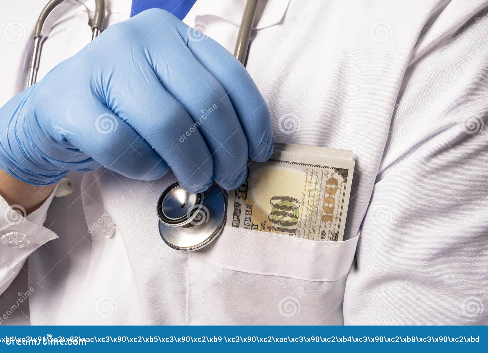 Doctor and money. stock photo. Image of earnings, authority - 222670146