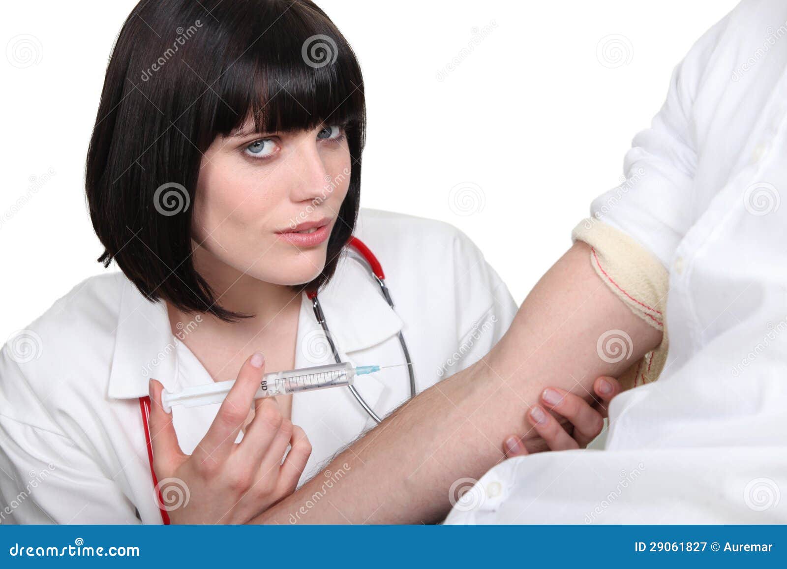 Doctor with needle stock image. Image of care, diabetes - 29061827