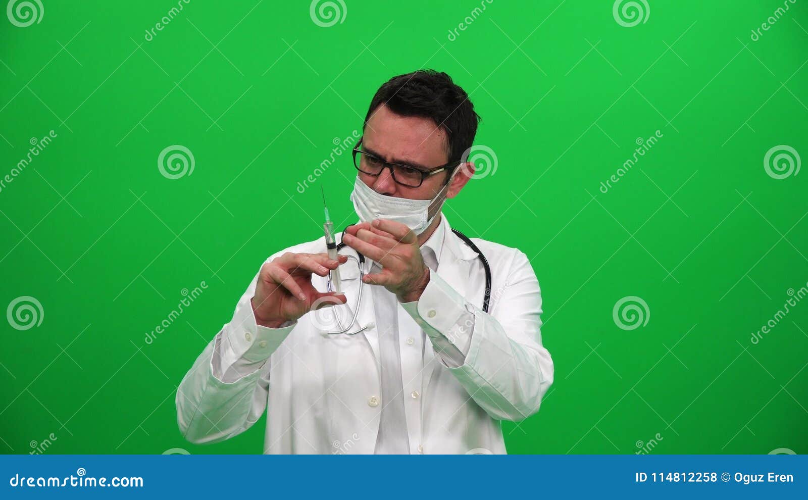 Doctor with Needle stock footage. Video of medicine - 114812258