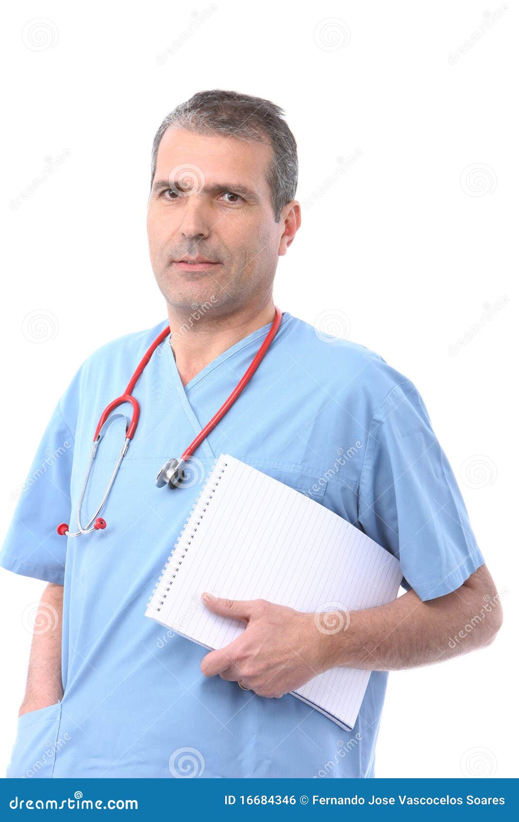 Doctor with a notepad stock photo. Image of notepad, blank - 16684346
