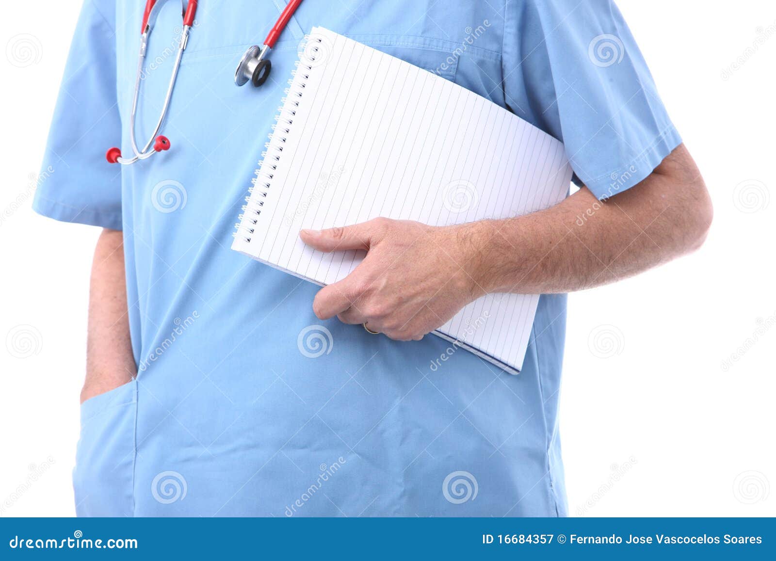 Doctor with a notepad stock image. Image of medicine - 16684357