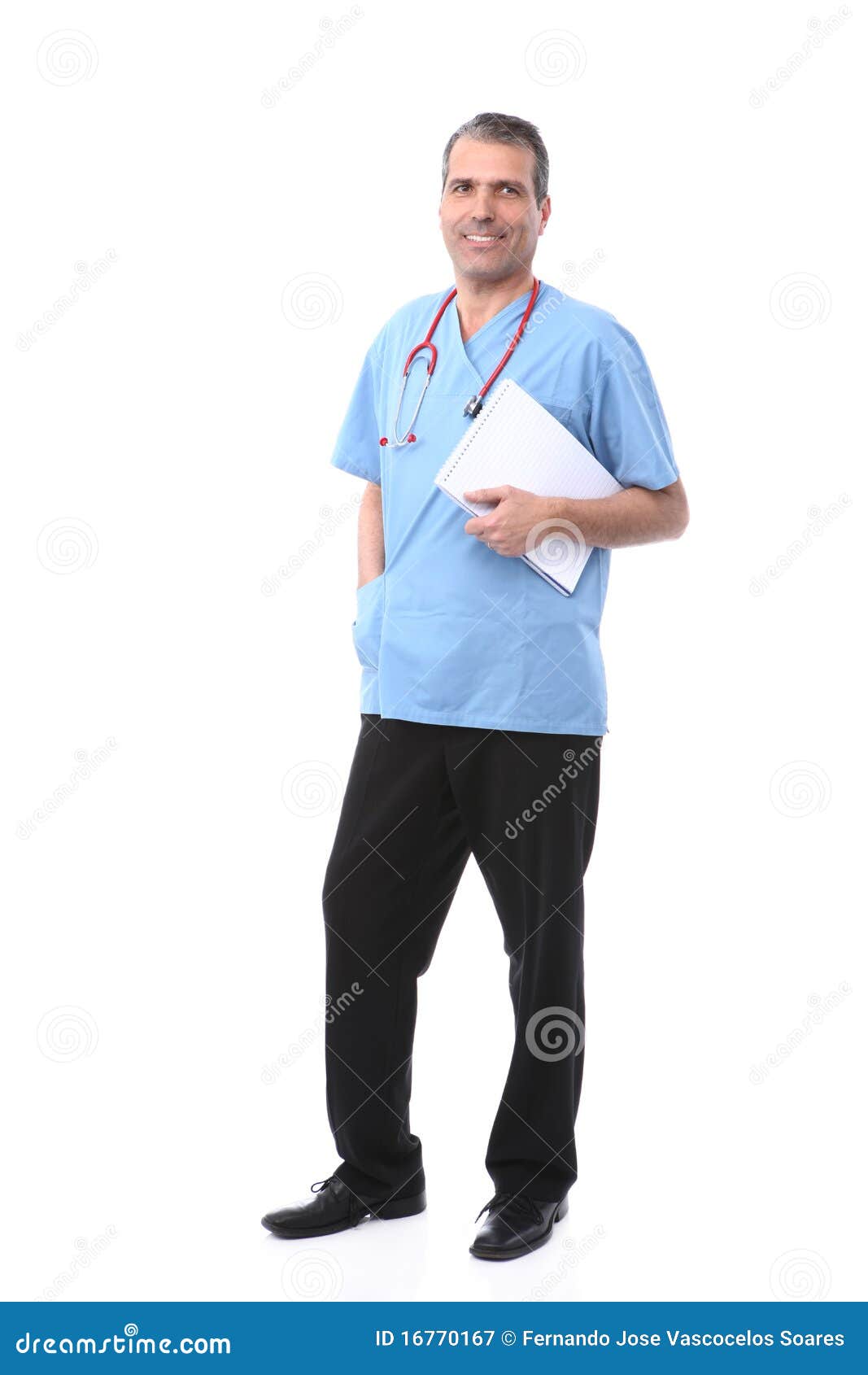 Doctor with a notepad stock image. Image of book, people - 16770167