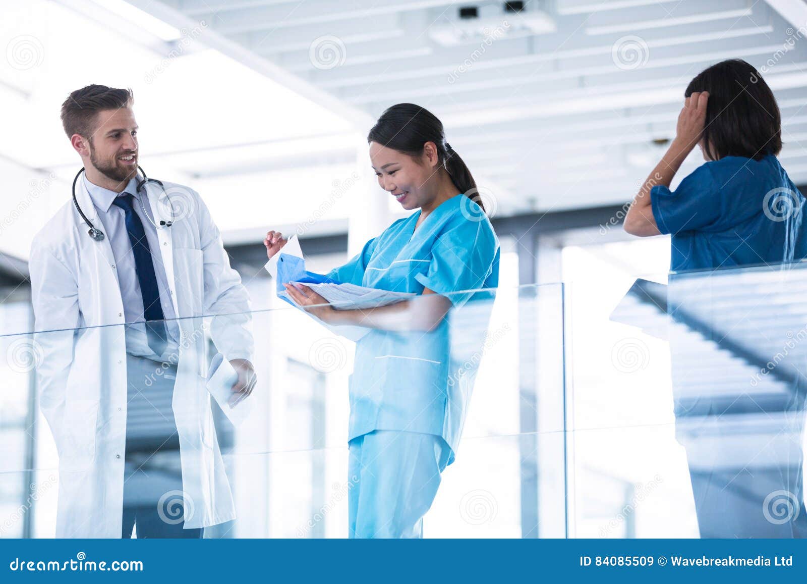 Doctor and Nurses Having a Conversation Stock Image - Image of ...