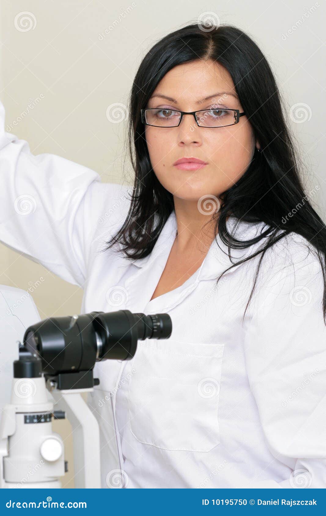 The doctor the oculist stock photo. Image of length, eyeglasses - 10195750