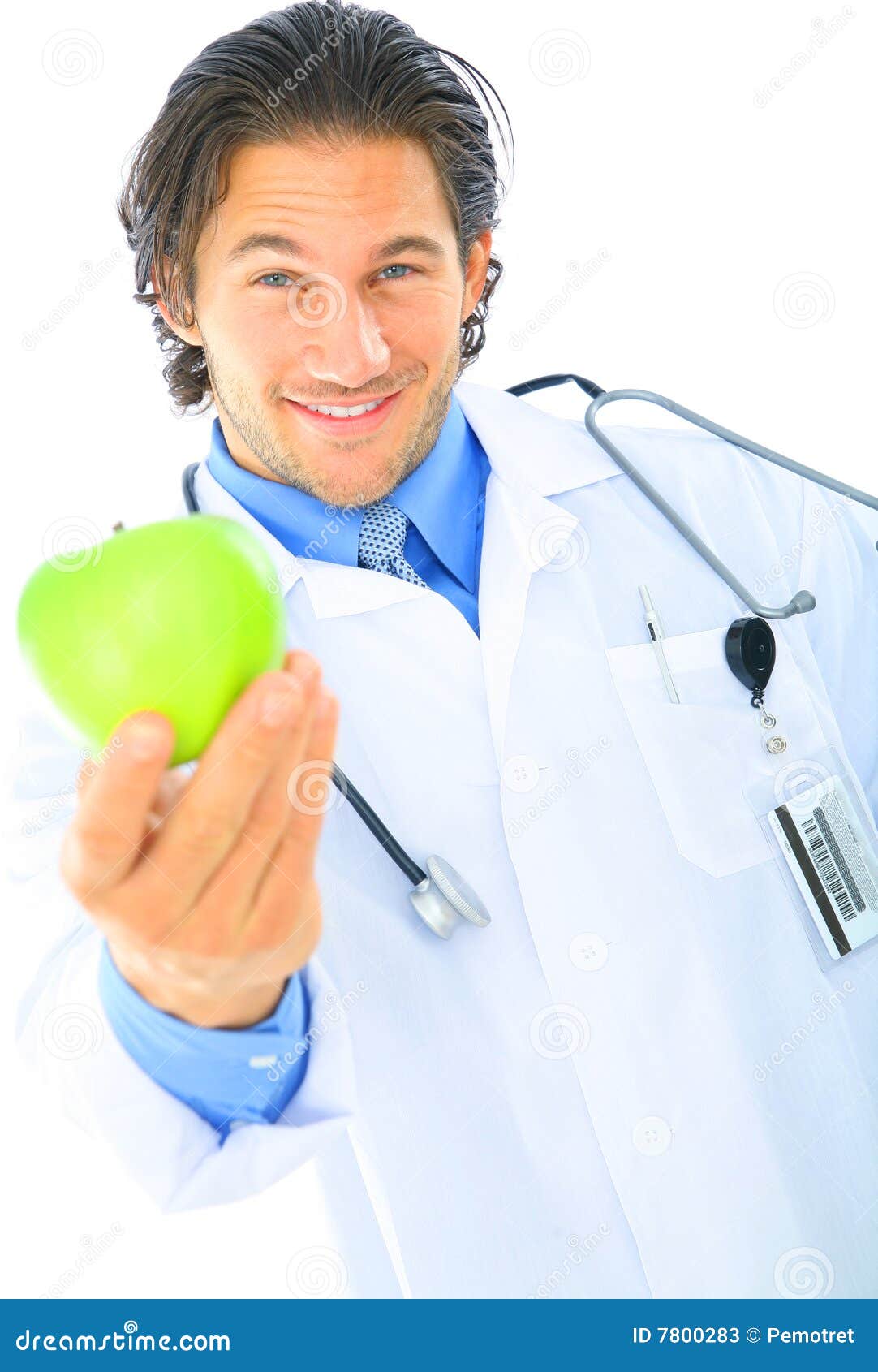 Doctor Offering Healthy Food Stock Image - Image of person, white: 7800283