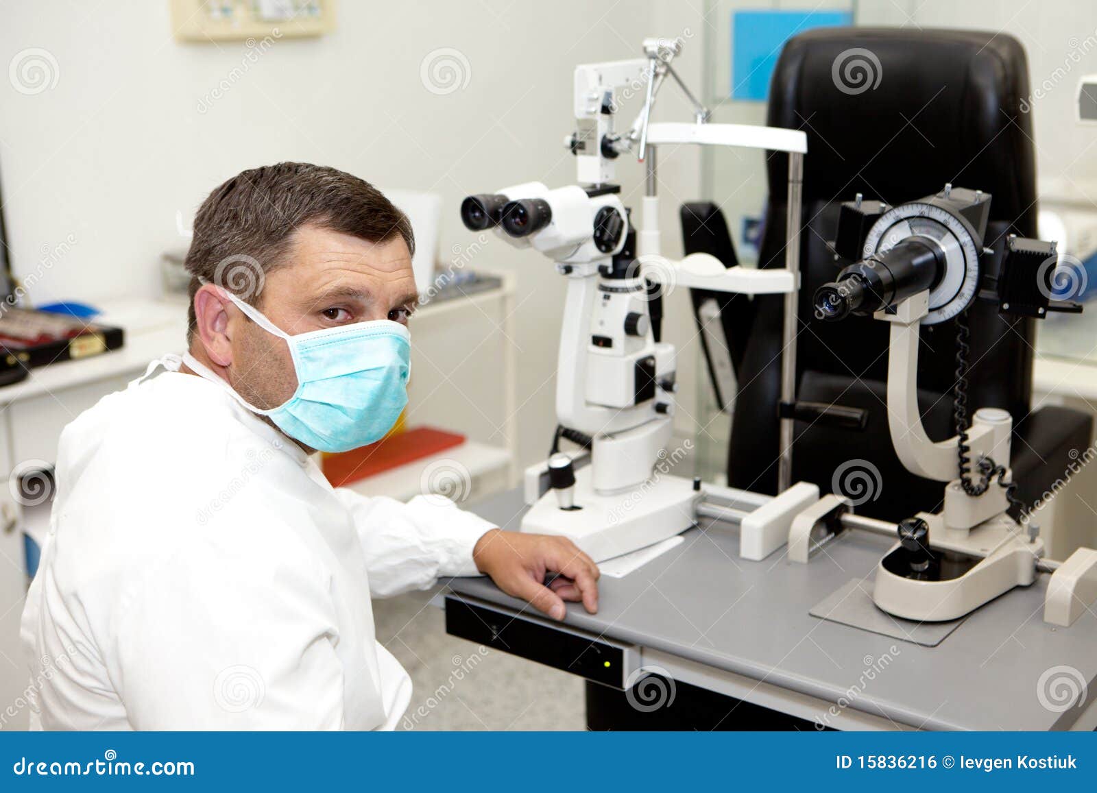 Doctor in Ophthalmology Clinic Stock Photo - Image of hospital, consult ...