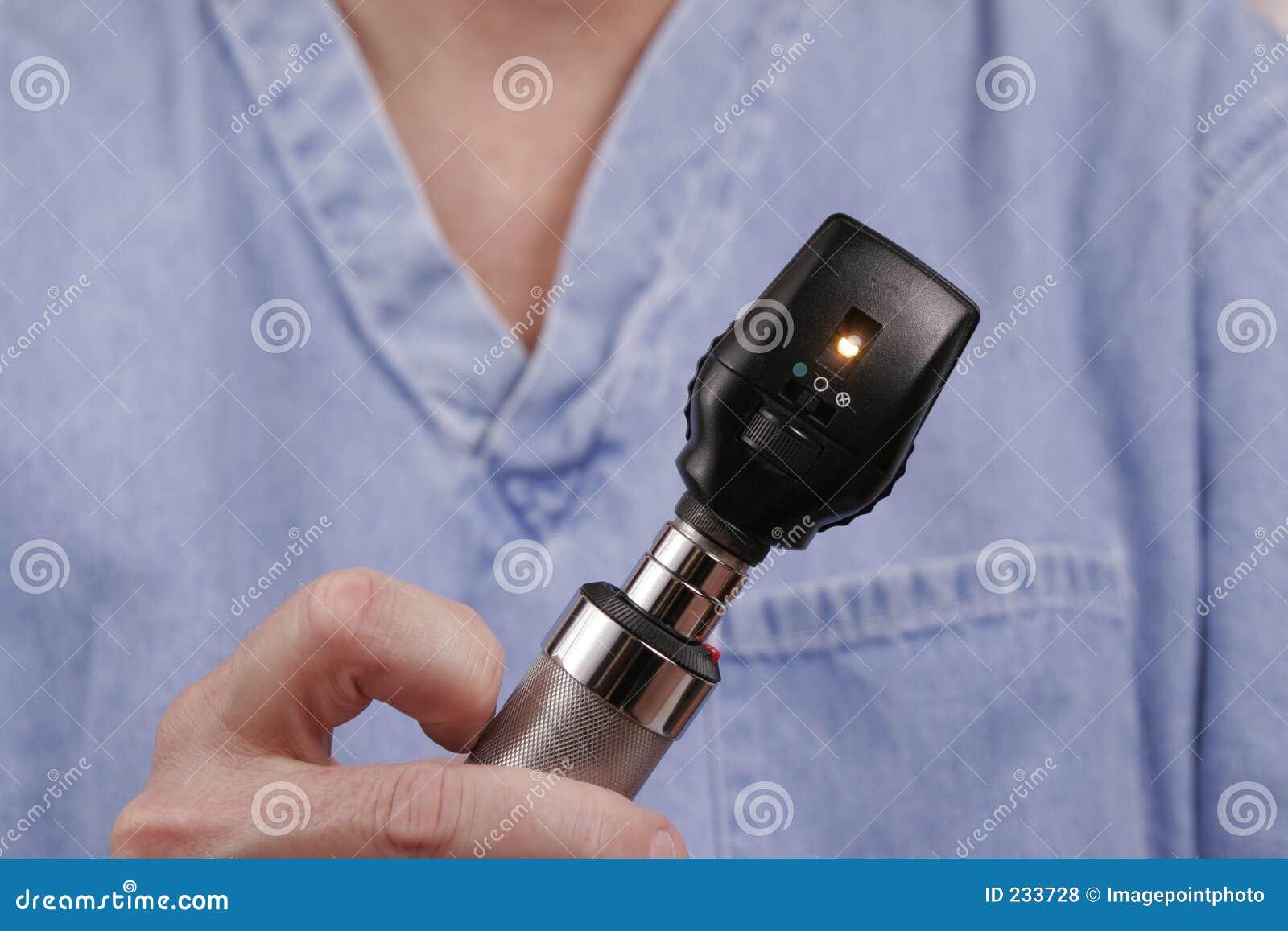 Doctor with ophthalmoscope stock photo. Image of exam, examination - 233728
