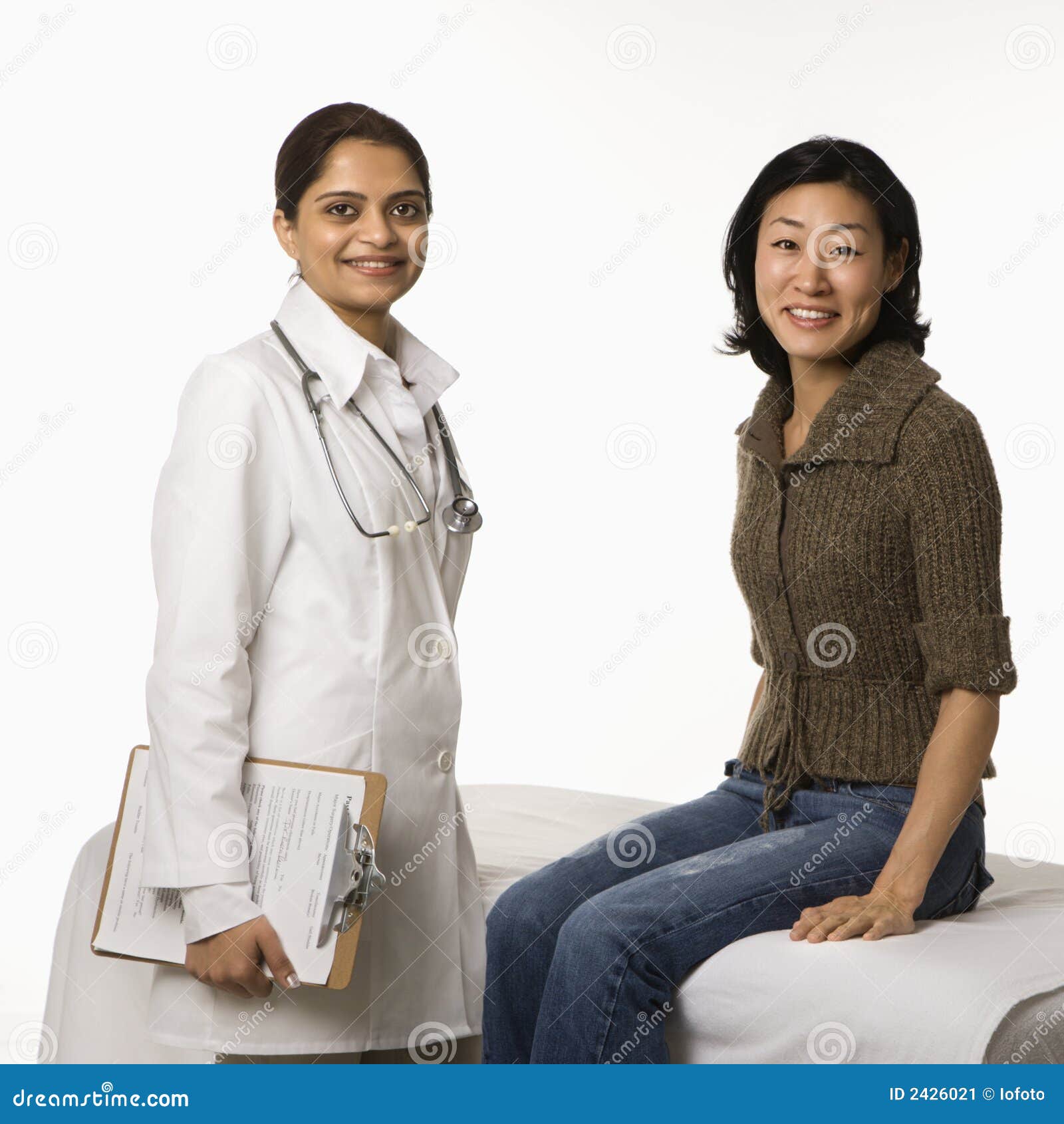 Doctor and patient. stock image. Image of adult, indoors - 2426021