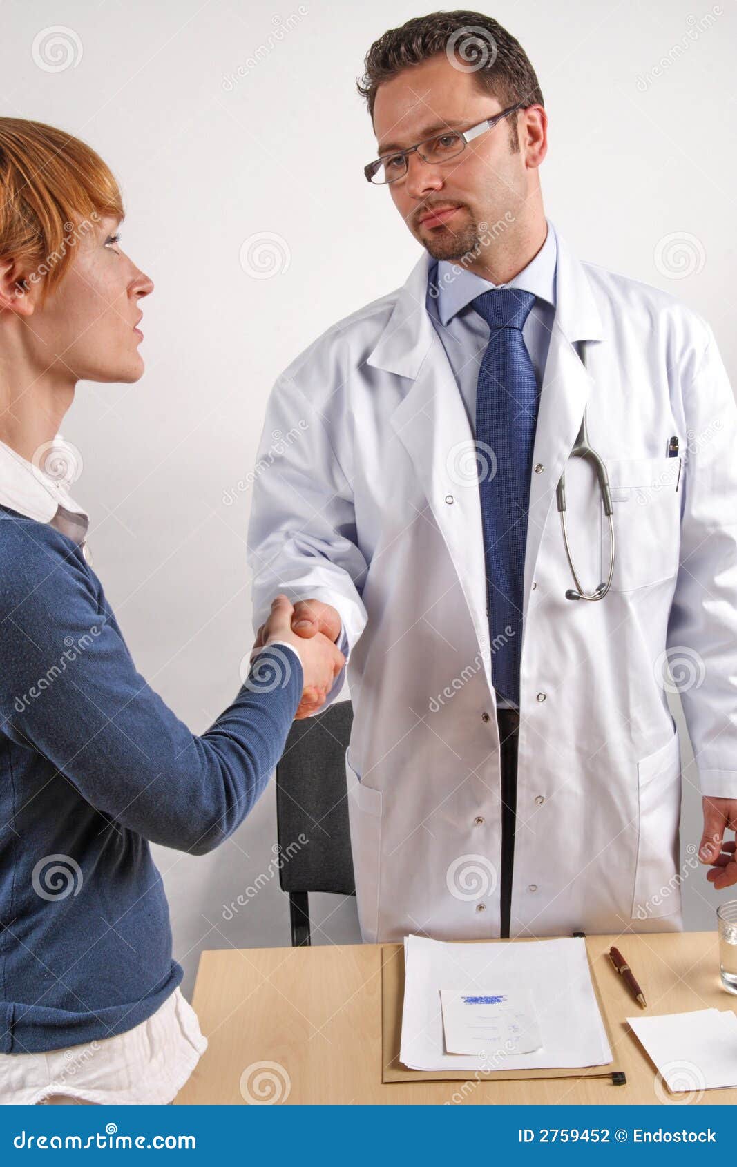 Doctor with patient stock photo. Image of care, discussing - 2759452