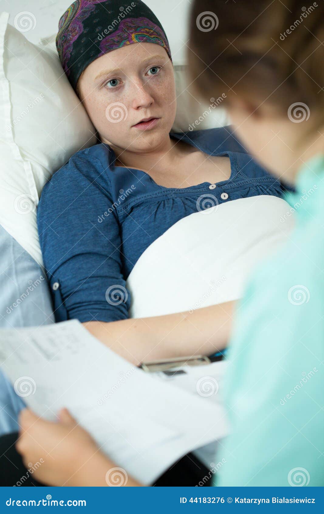 Doctor with Patient with Cancer Stock Photo - Image of disease, cancer ...