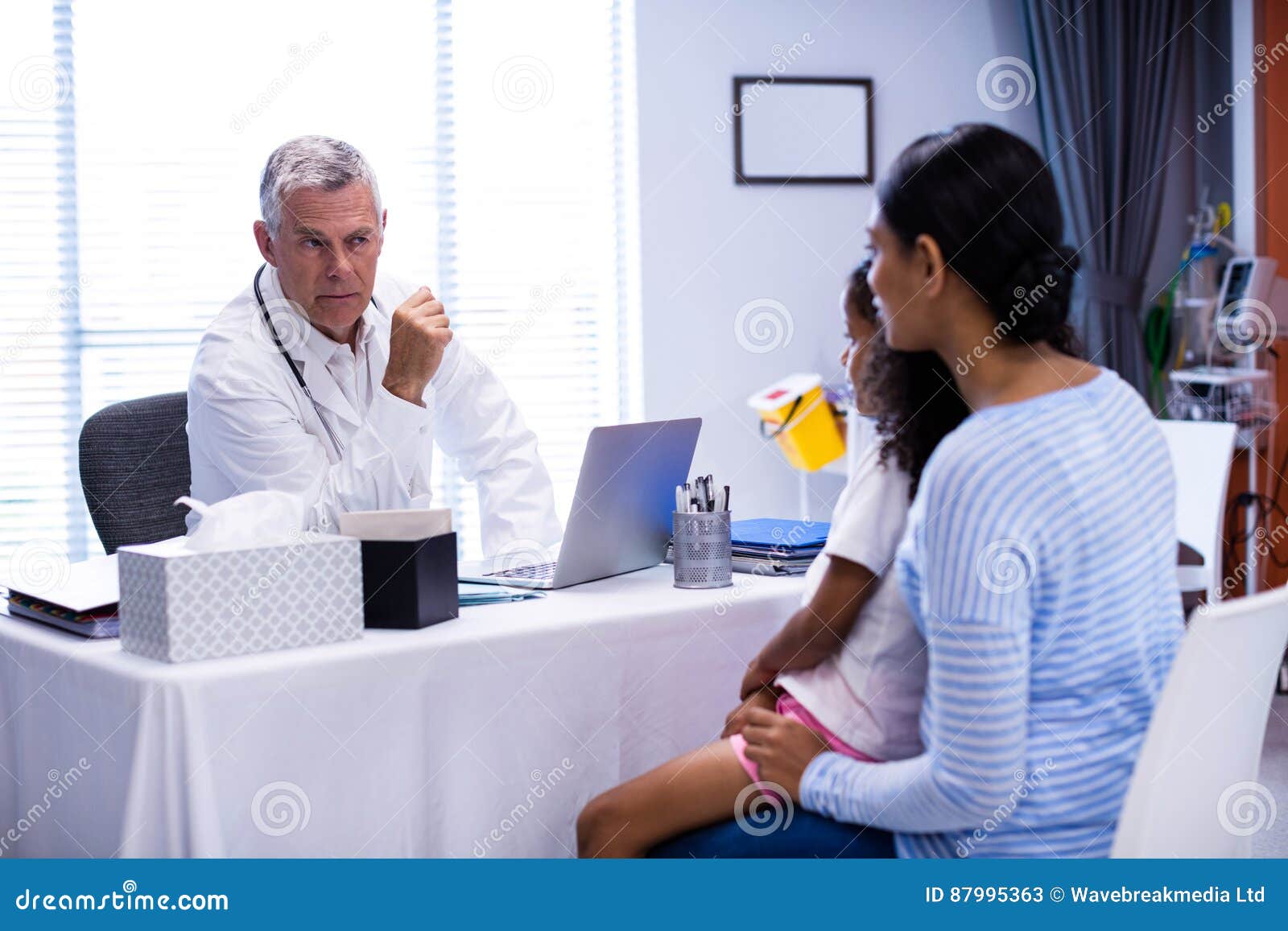 Doctor and Patient Interacting with Each Other Stock Image - Image of ...
