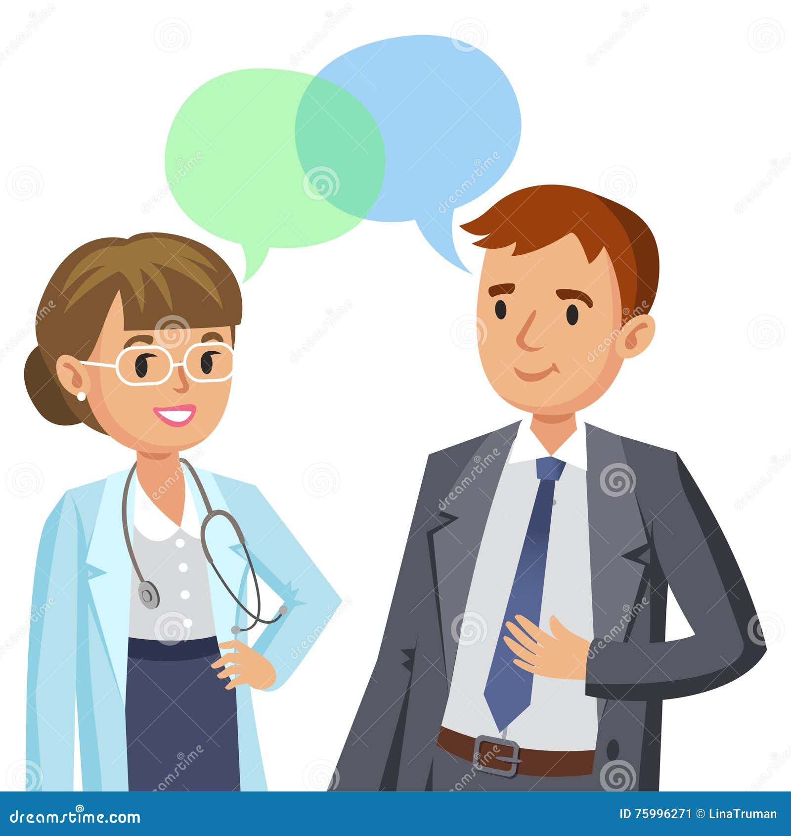 Doctor and Patient. Man Talking To Physician Stock Vector ... Doctor and Patient. Man Talking To Physician Stock Vector ...