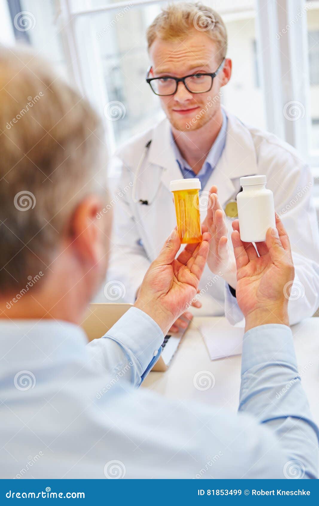 Doctor and Patient with Medicament Stock Image - Image of doctor ...