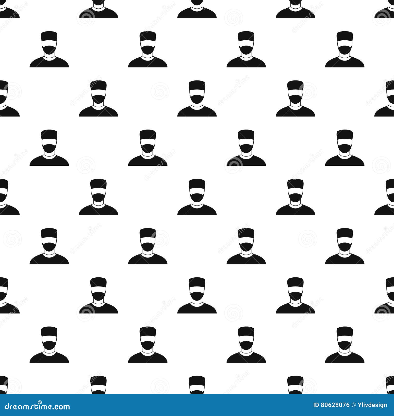 Doctor Pattern, Simple Style Stock Vector - Illustration of black ...