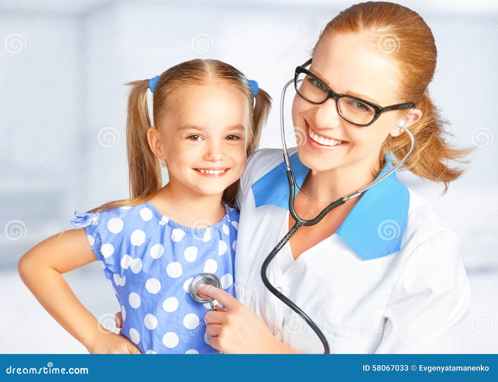 Doctor Pediatrician and Child Patient Stock Image - Image of happy ...