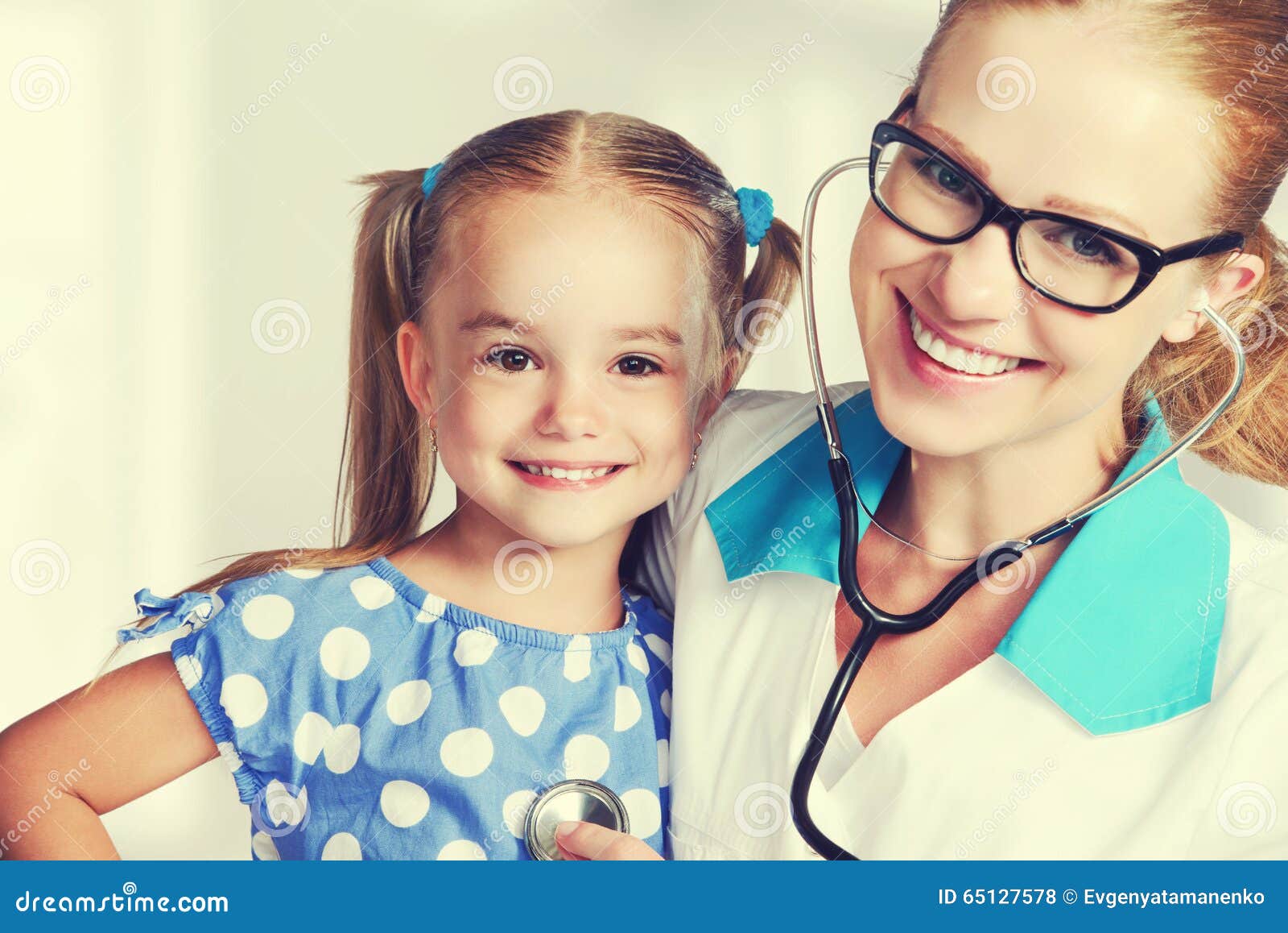 Doctor Pediatrician and Child Patient Stock Photo - Image of clinic ...