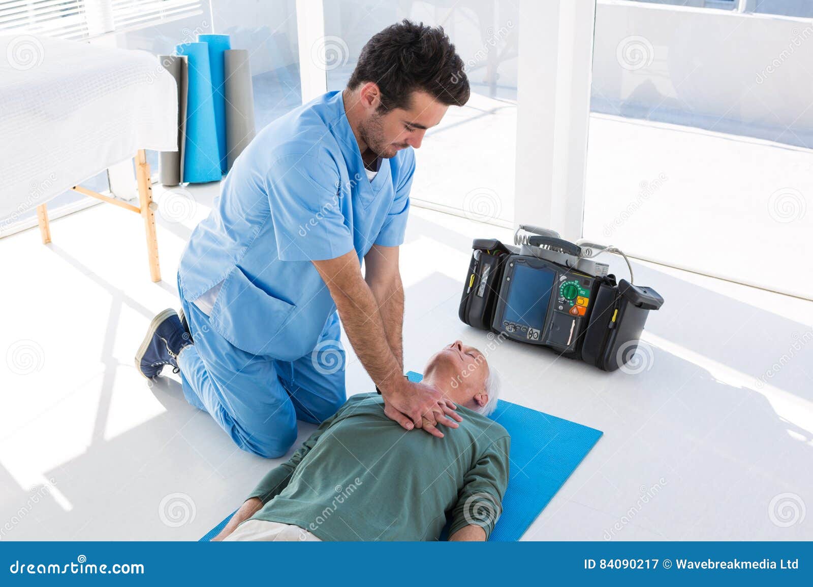 Doctor Performing Resuscitation on Patient Stock Image - Image of ...