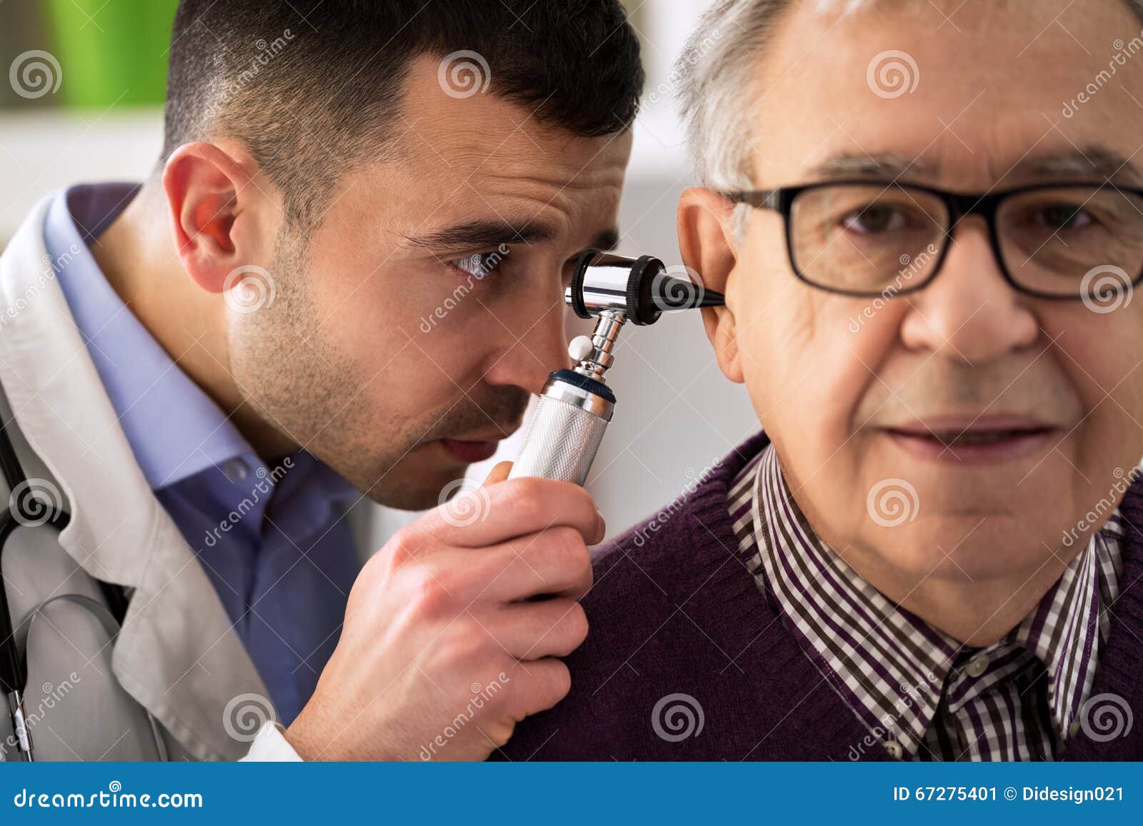 Doctor Performs an Ear Examination Stock Image - Image of lifestyle ...