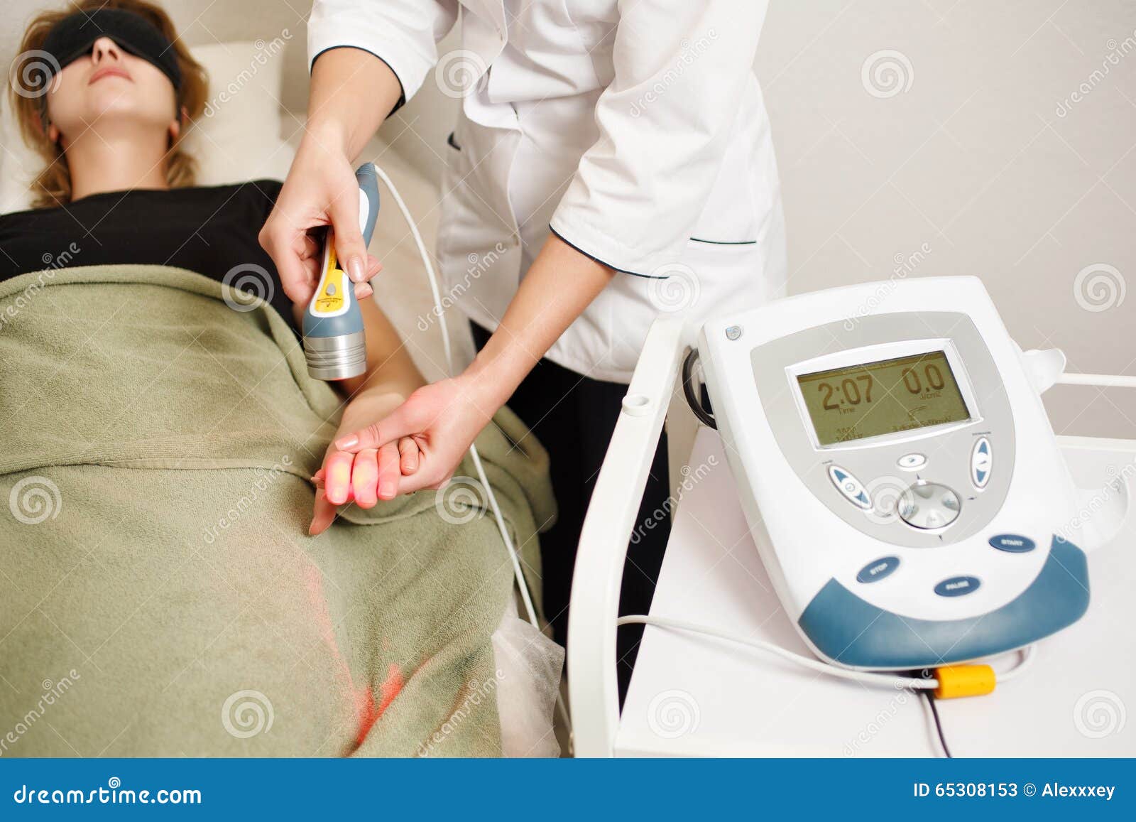 The Doctor Performs A Neurological Examination Of The Patient`s Arm ...