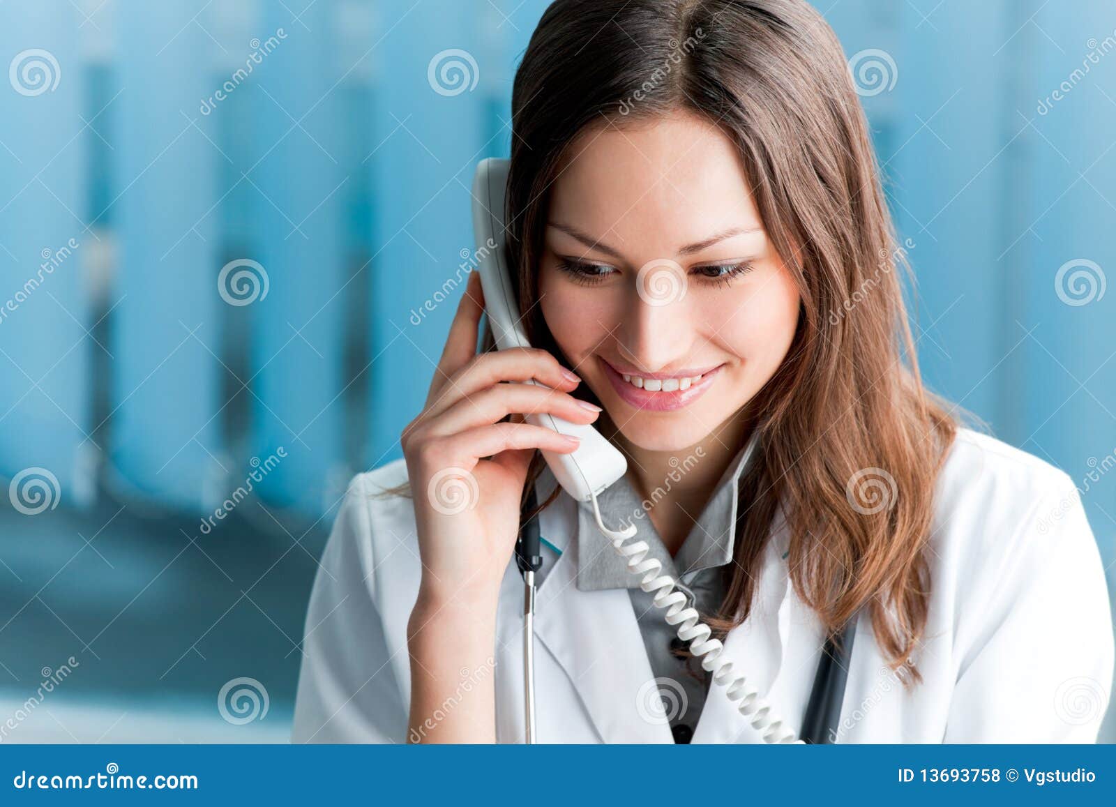 Doctor on phone stock photo. Image of medical, document - 13693758