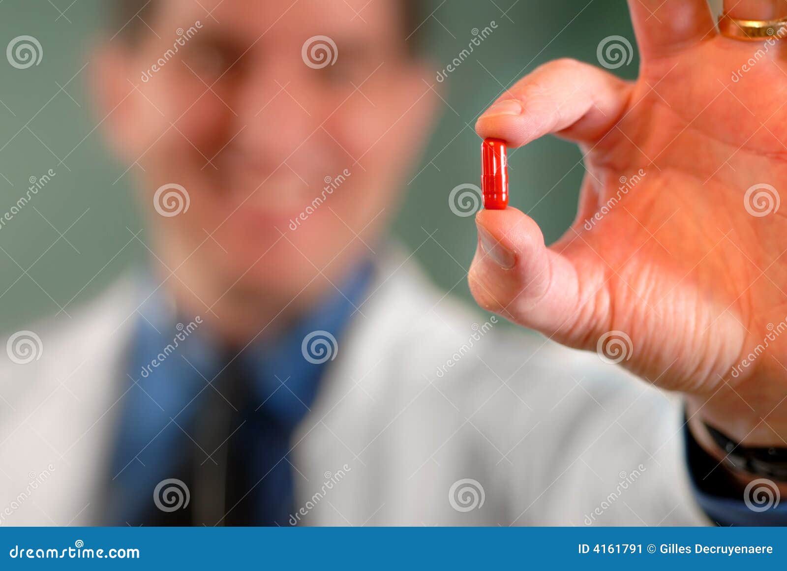 Doctor with Pill stock image. Image of adult, profession - 4161791