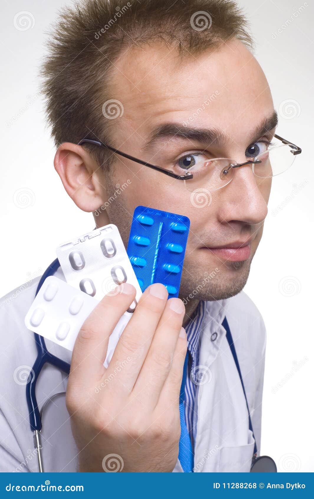 Doctor with pills stock photo. Image of care, antibiotic - 11288268
