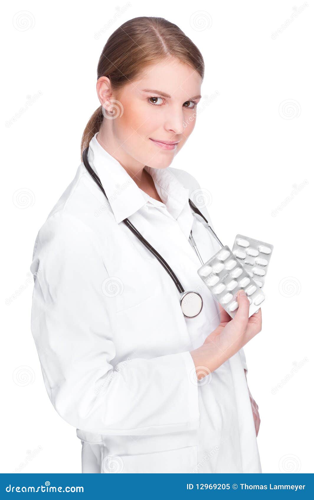 Doctor with pills stock image. Image of adult, expression - 12969205