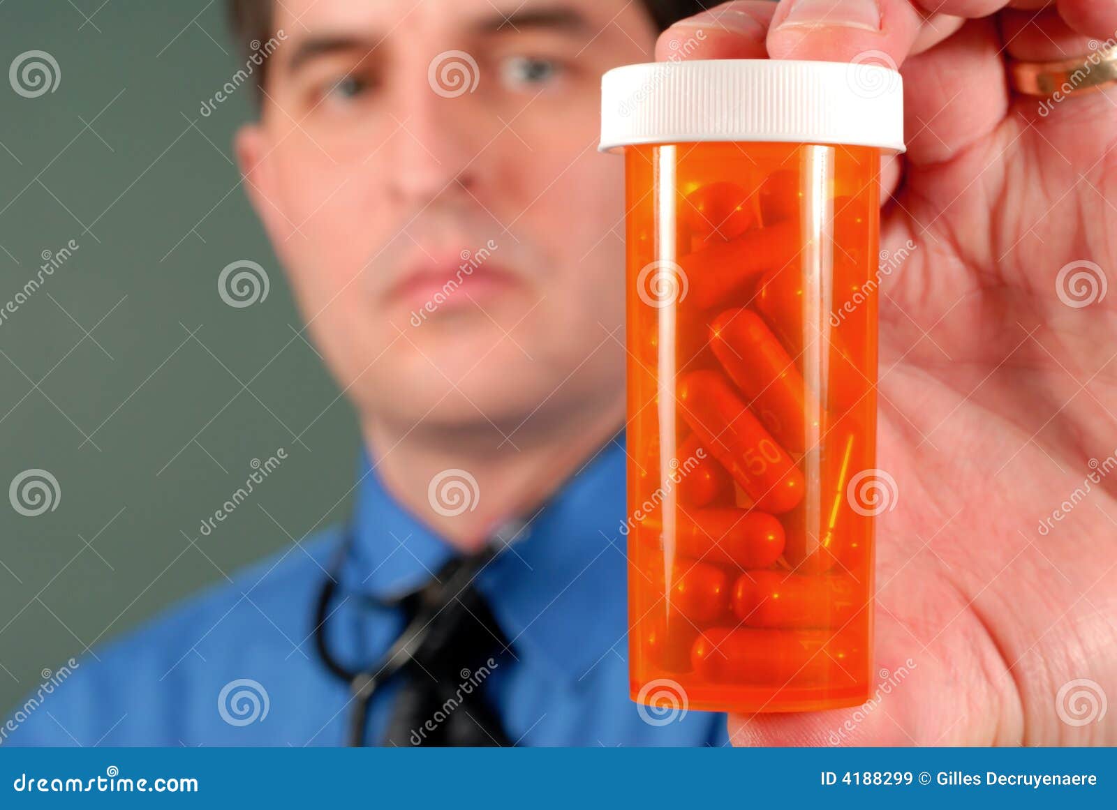 Doctor with Pills stock image. Image of health, pill, stethoscope - 4188299