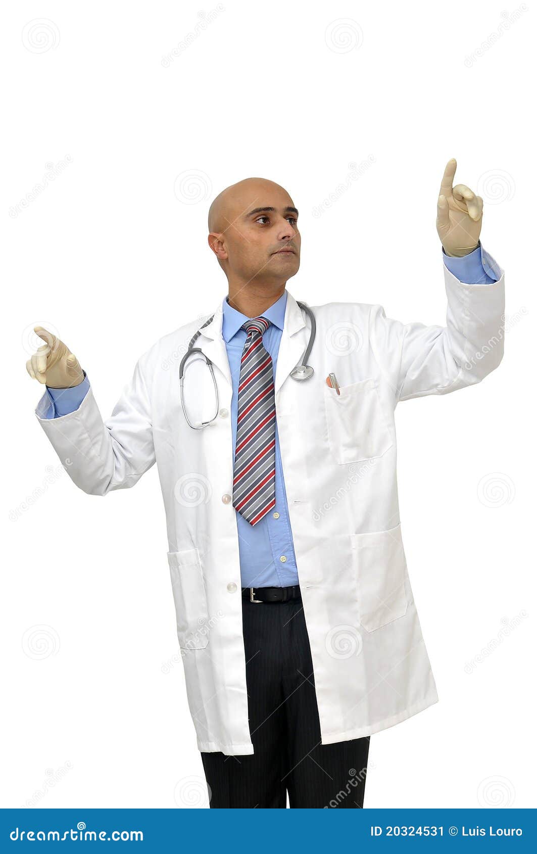 Doctor pointing stock image. Image of portrait, health - 20324531