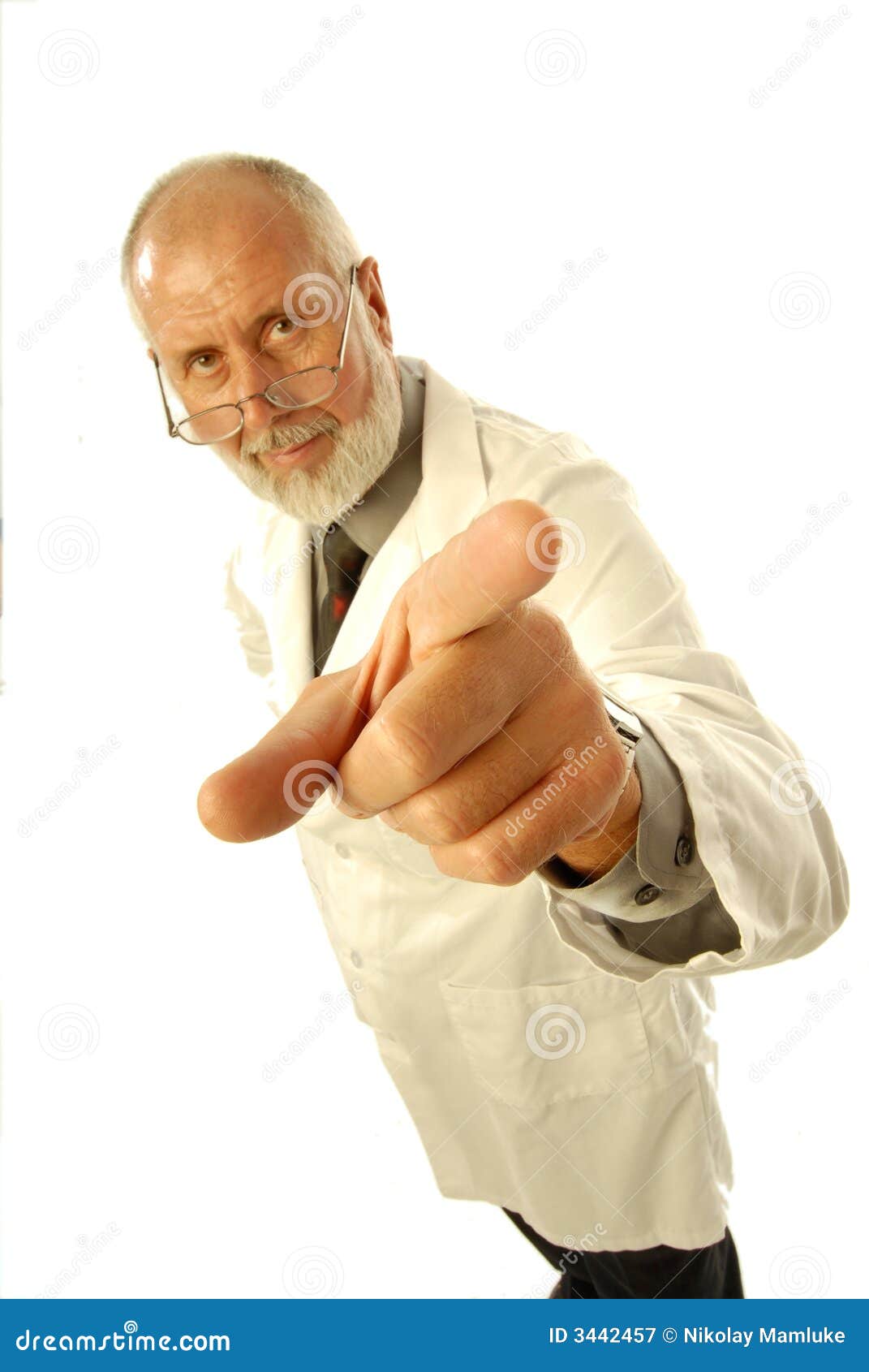 Doctor Pointing At Bar Chart. Royalty-Free Stock Image | CartoonDealer ...