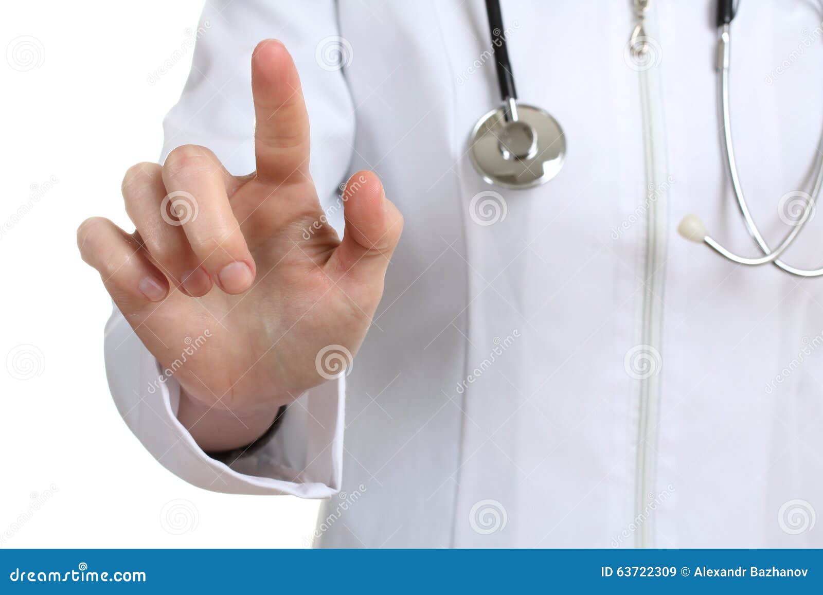 The Doctor Points His Finger Stock Image - Image of healthcare ...