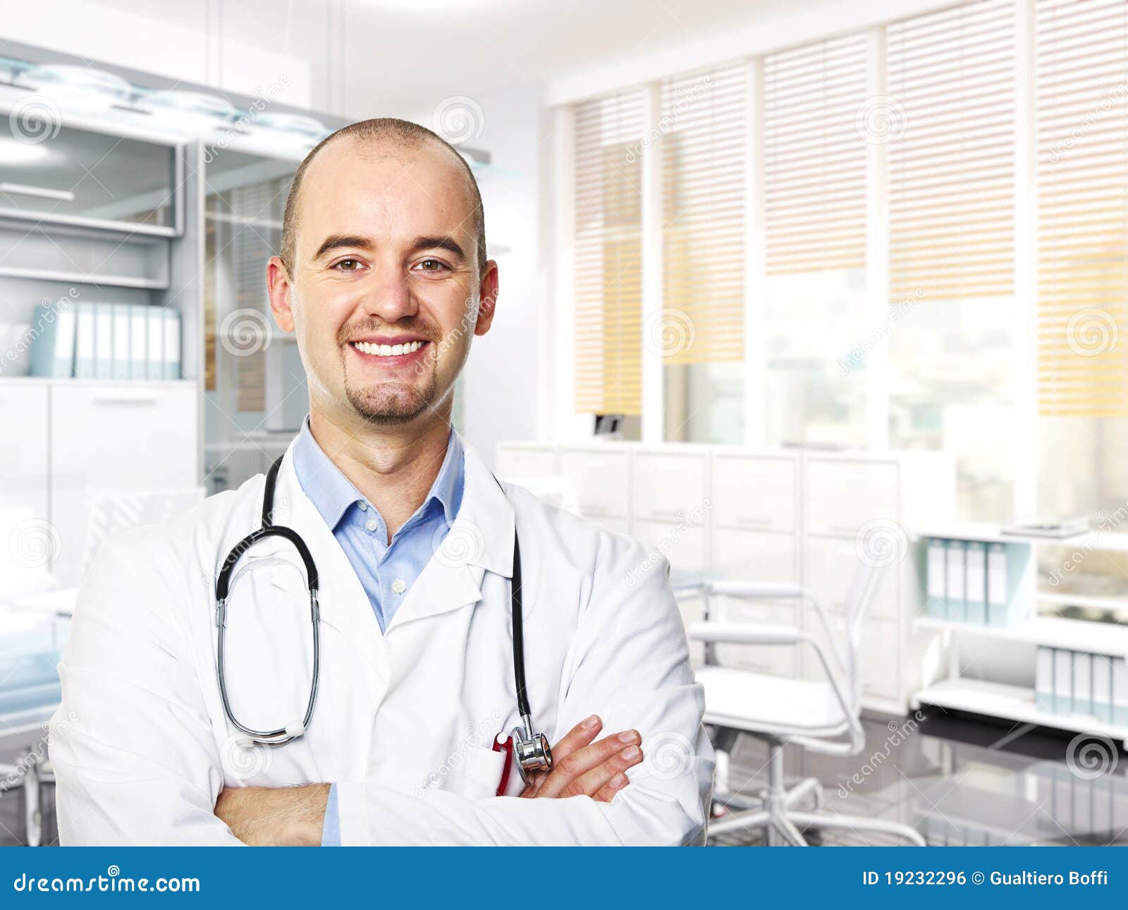 Doctor portrait stock photo. Image of confident, health - 19232296