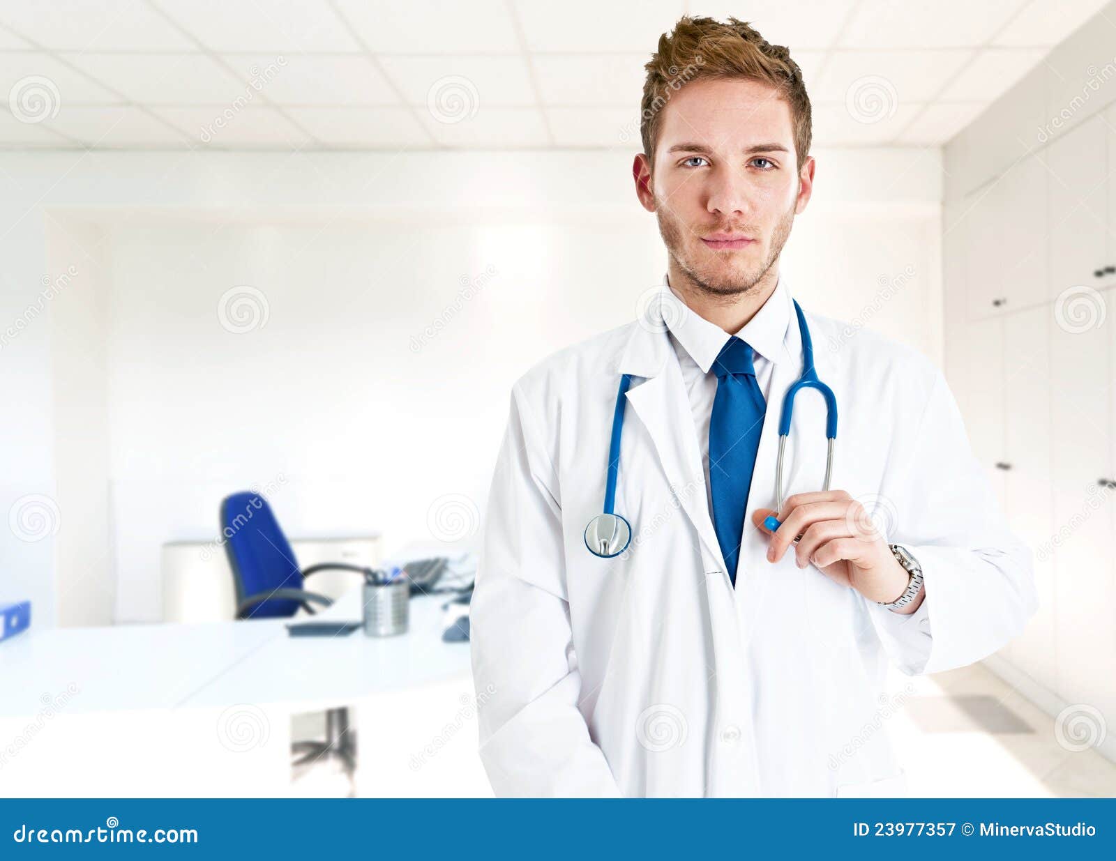 Doctor portrait stock image. Image of white, hospital - 23977357