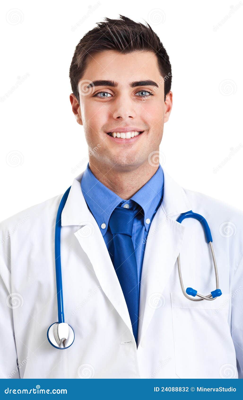 Doctor portrait stock photo. Image of medical, friendly - 24088832