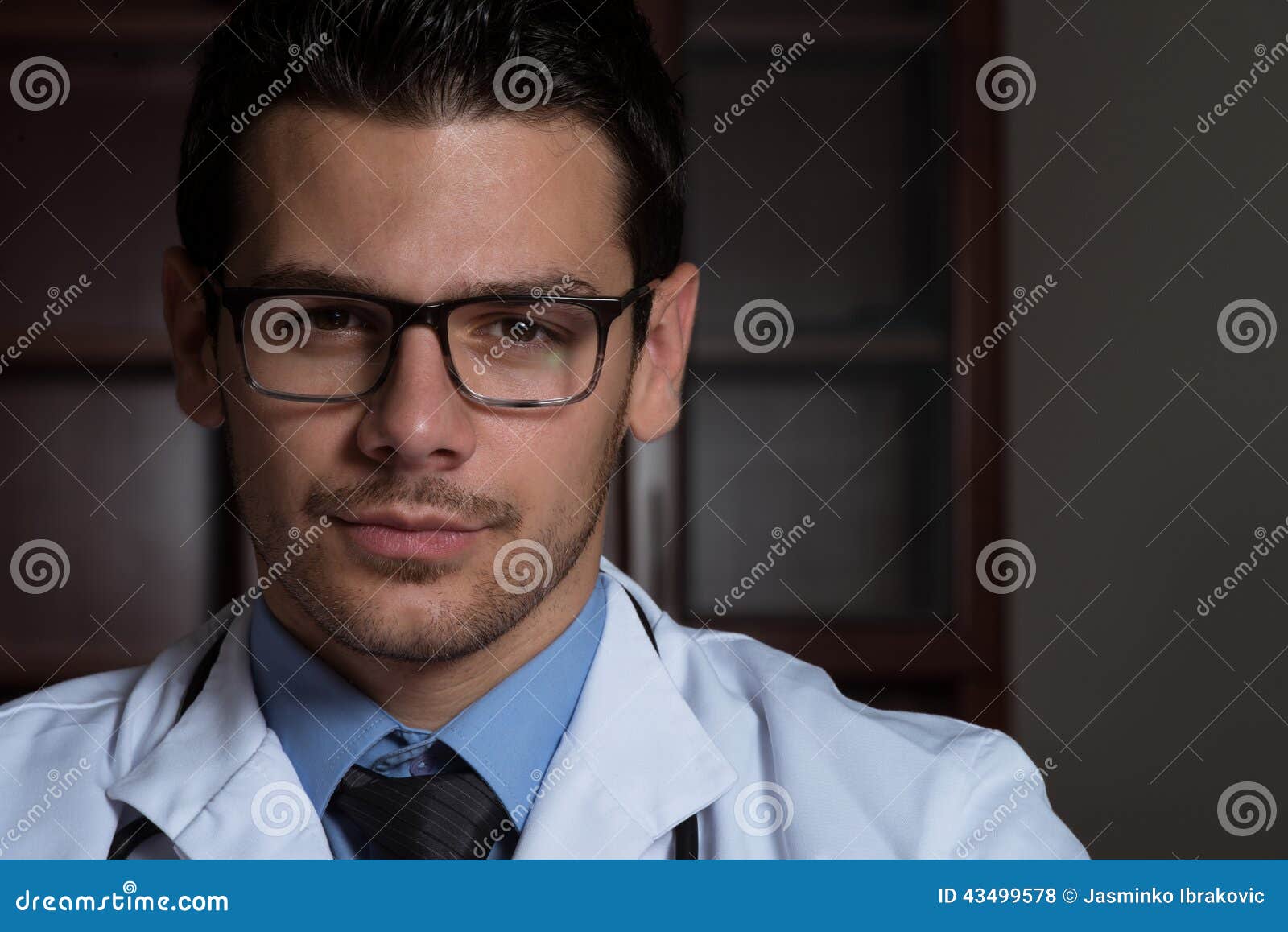 Doctor Portrait stock photo. Image of handsome, pediatrician - 43499578