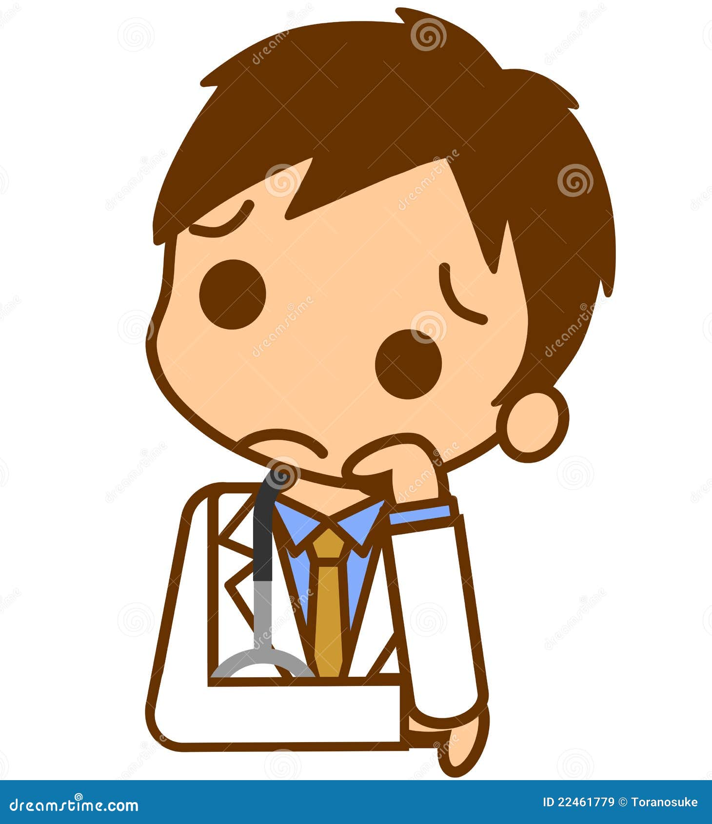 Doctor preocupado stock de ilustración. Ilustración de gente - 22461779