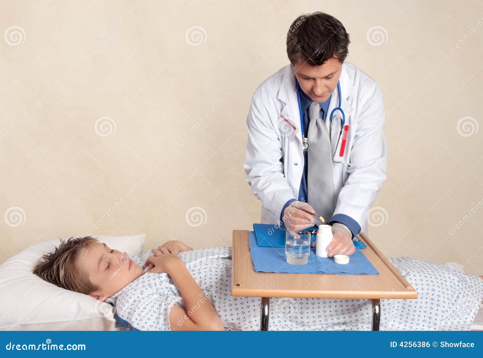 Doctor Preparing Medication Dose Stock Photo - Image of child ...