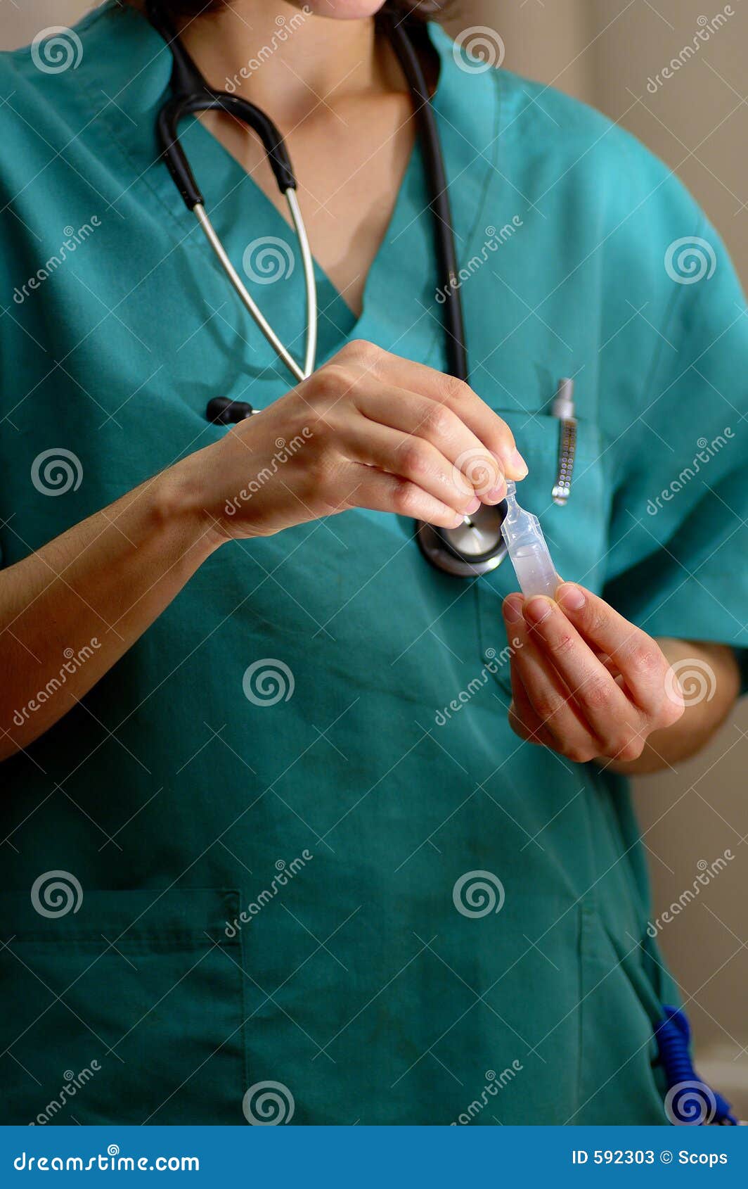 Doctor preparing serum stock image. Image of health, healthcare - 592303