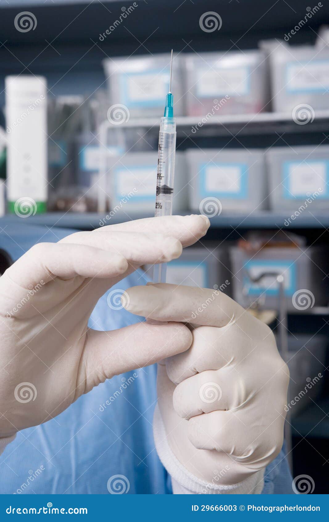 Doctor Preparing Syringe stock image. Image of hand, medicine - 29666003