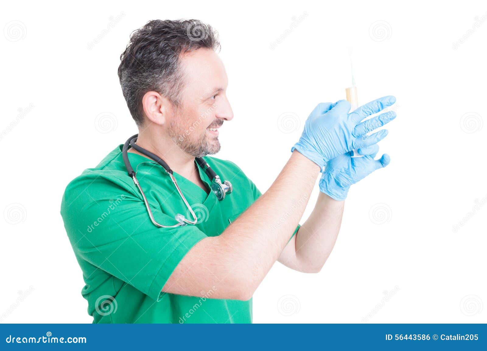 Doctor Preparing a Syringe with Vaccine Stock Photo - Image of medical ...