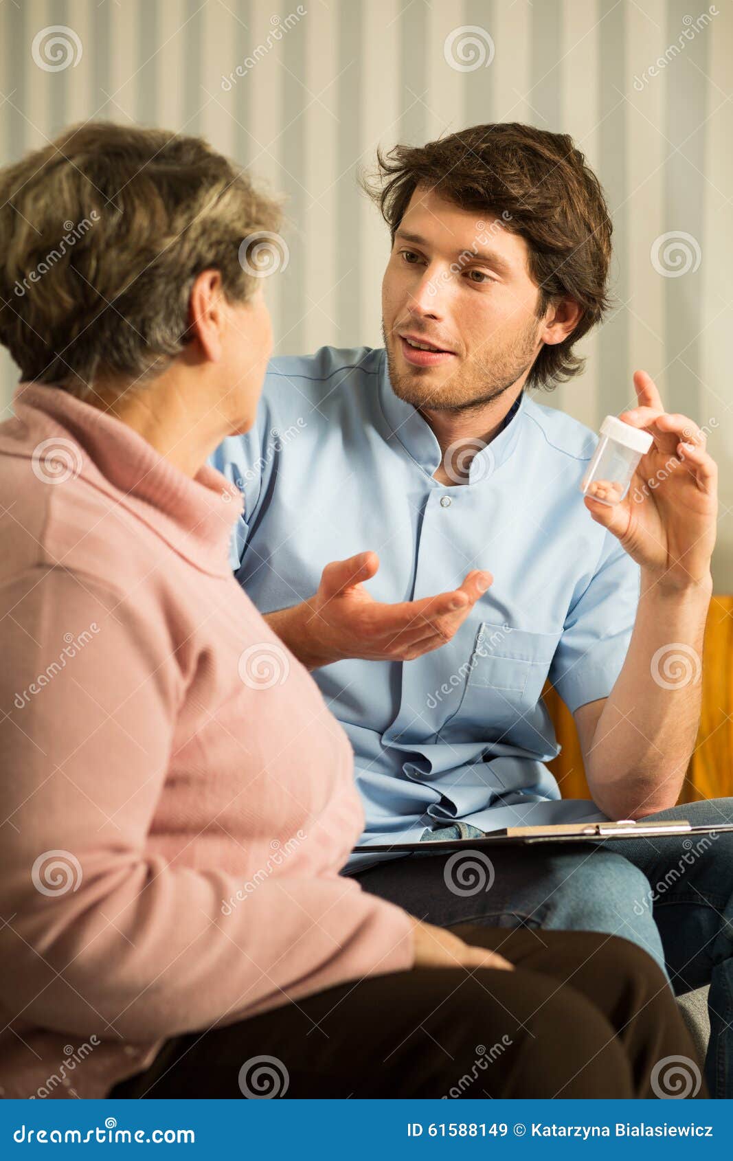 Doctor Prescribing Medication Stock Image - Image of illness ...