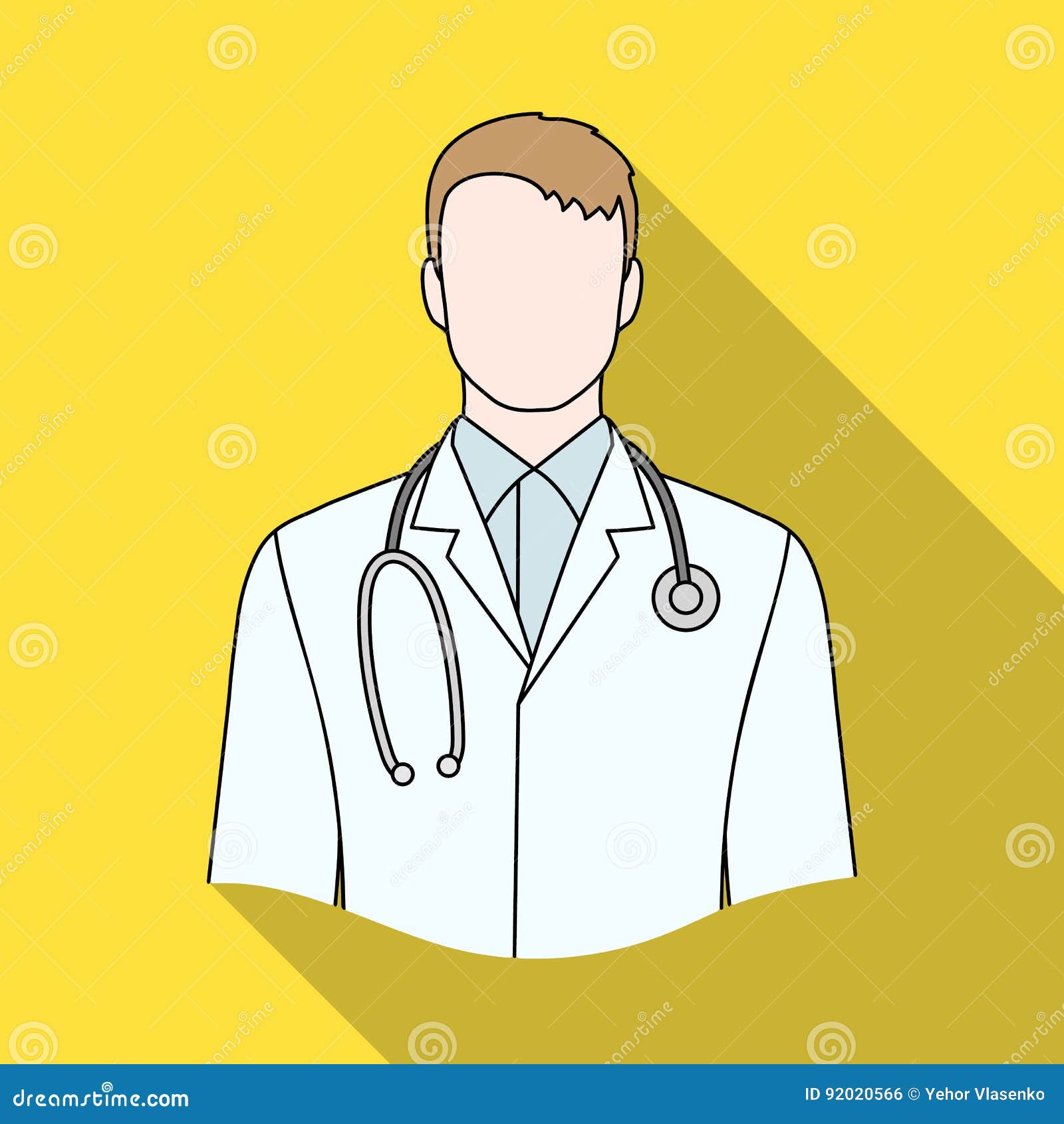Doctor.Professions Single Icon in Flat Style Vector Symbol Stock ...